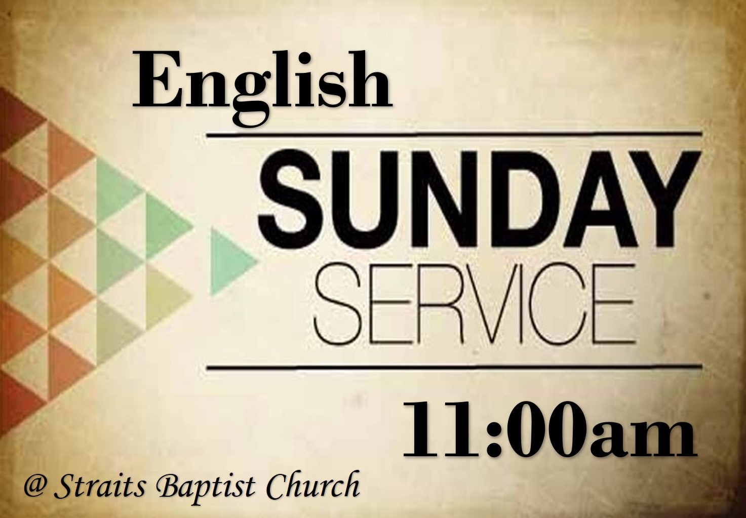 Sunday Service – Welcome to Straits Baptist Church
